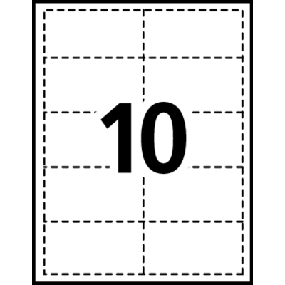 Avery Two Sided Business Cards - Tall - 8371 - Template - 10 cards per ...