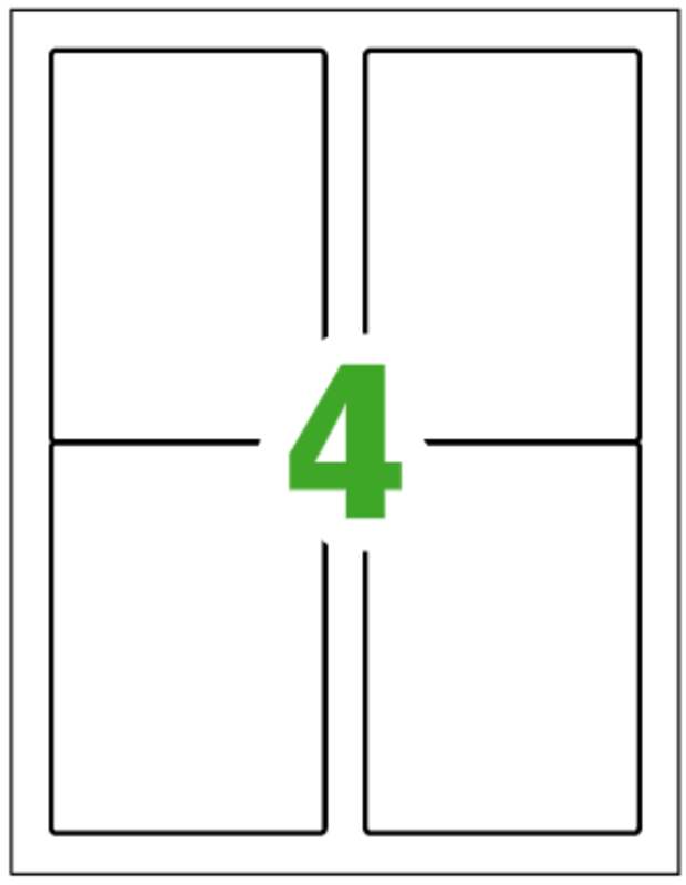 Avery® UltraDuty™ 3½" x 5" Industrial GHS Labels - Laser - 60503 - 4 ...