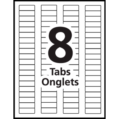 Avery Index Maker Easy Apply™ Dividers 8-Tab - 11437 - Template