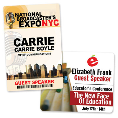 Custom Size Event Badges | pc/nametag