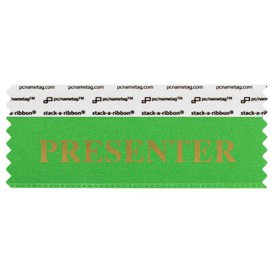 pc/nametag by Avery PRESENTER Stack-A-Ribbon - Green, 45924 | Avery