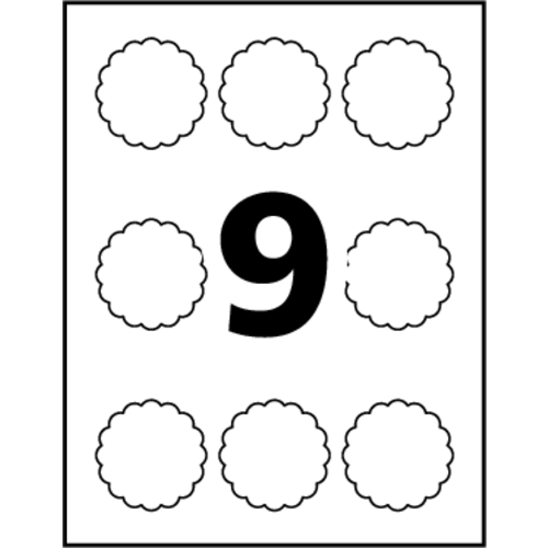 Avery Print-to-the-Edge Round Labels - 22818 - Template