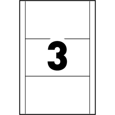 Avery Print or Write Multi-Use Labels - 2315- Template - 3 labels per sheet