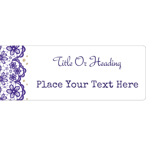 Purple Lace Wedding predesigned template for upcoming projects | Avery