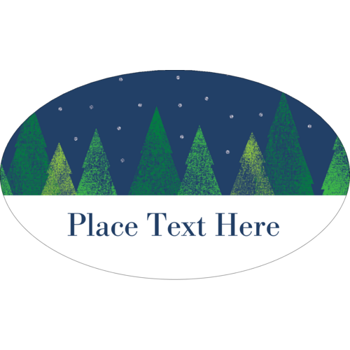 Tree Forest predesigned Label and Card template for your next holiday ...
