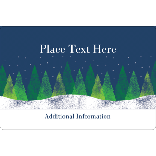 Tree Forest predesigned Label and Card template for your next holiday ...