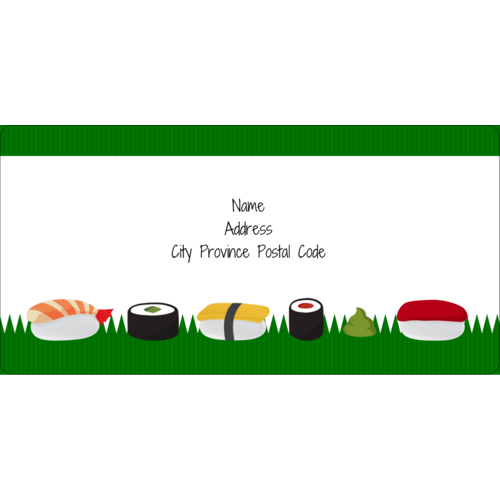 Sushi pre-designed Label and Card template for your next business or ...