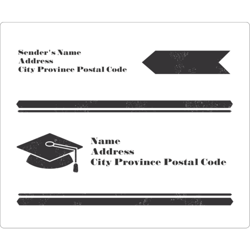 Graduation Letterpress predesigned template for your next project | Avery