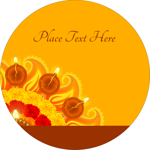 Diwali Flower predesigned Label and Card template for your next holiday ...