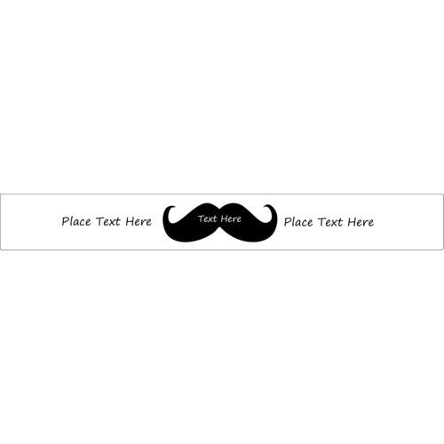 Candy Moustache predesigned Label and Card template for your next ...