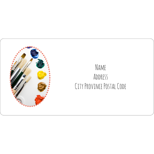 Paint Palette pre-designed Label and Card template for your next ...