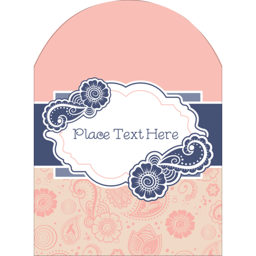 Retro Paisley pre-designed Label and Card template for your next ...