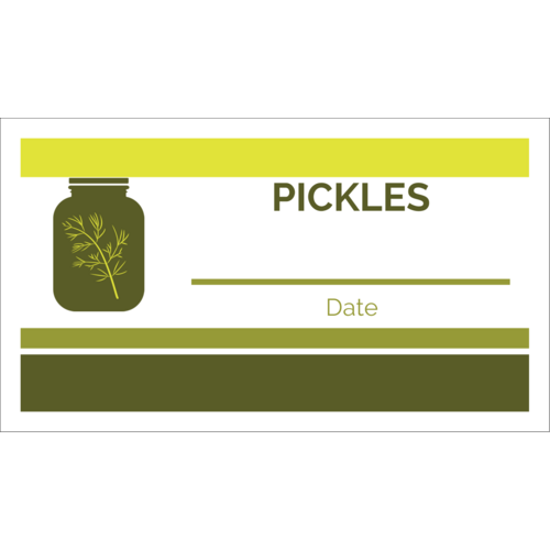 Pickled Pickle Jar Pre-designed Label and Card templates | Avery