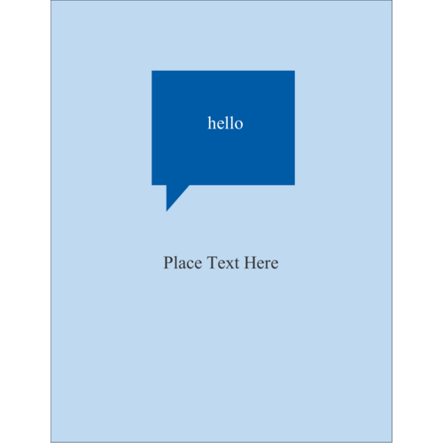 Hello pre-designed Label and Card template for next personal or ...