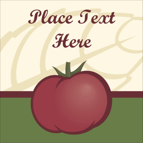 Italian Tomato pre-designed Label and Card template for your next food ...