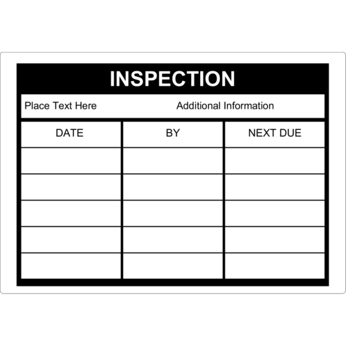 Inspection Record predesigned template for your next project | Avery