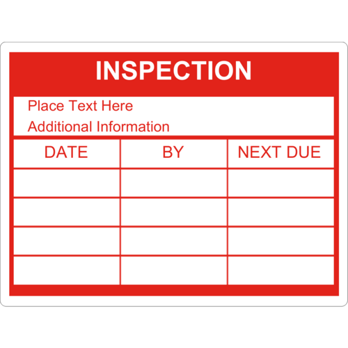 Inspection Record predesigned template for your next project | Avery