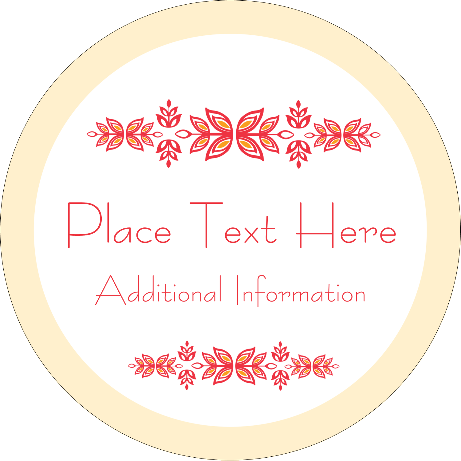 Round Label Template 20 Per Sheet