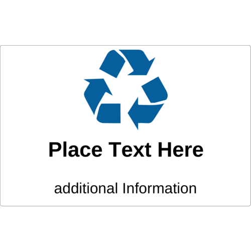 Industrial Blue Recycle predesigned template for your next project | Avery