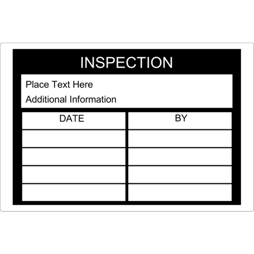 Inspection Record predesigned template for your next project | Avery