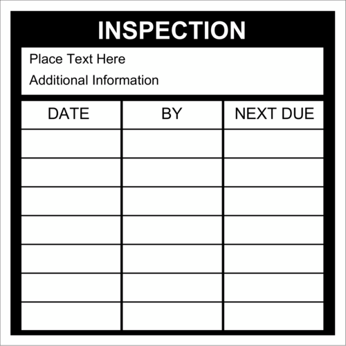 Inspection Record predesigned template for your next project | Avery