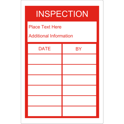 Inspection Record predesigned template for your next project | Avery