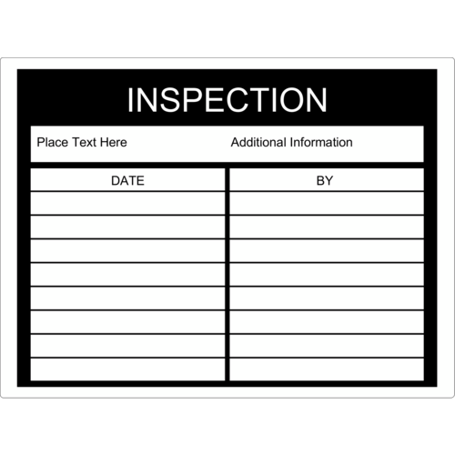 Inspection Record predesigned template for your next project | Avery