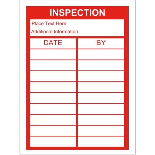 Inspection Record predesigned template for your next project | Avery