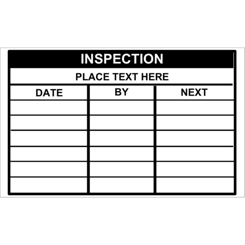 Inspection Record predesigned template for your next project | Avery