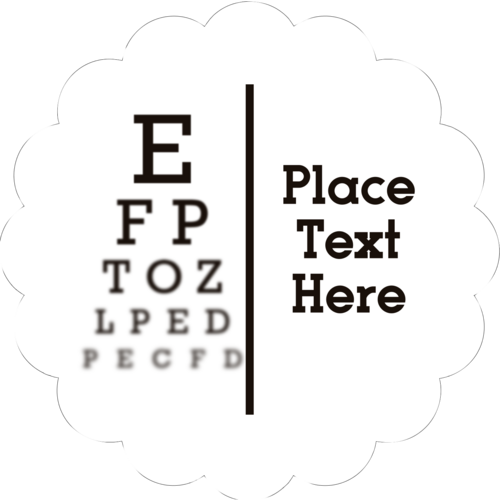 Optometrist Eye Chart pre-designed Label and Card template for your ...