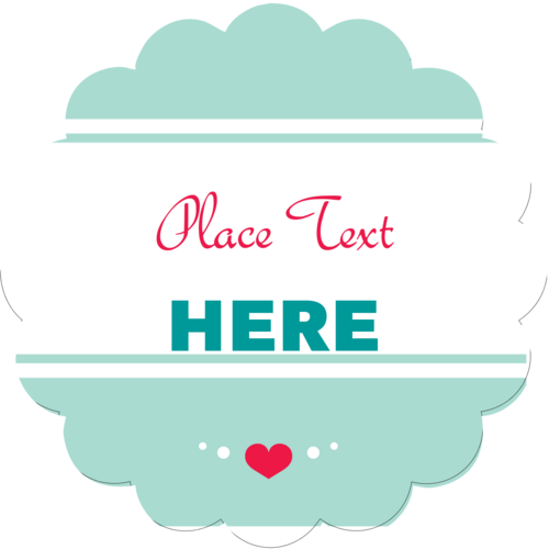 Princess Heart predesigned template for creative projects | Avery