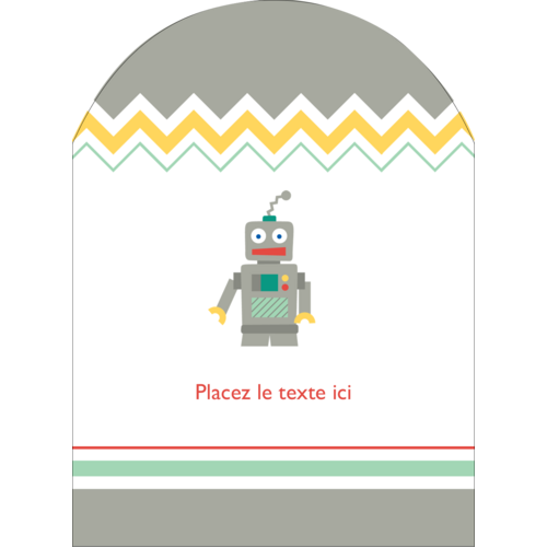 Robot - Étiquettes arrondies - 4¾" x 3½" | Avery