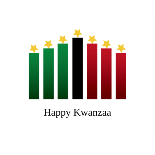 Kwanzaa Star Candles predesigned Label and Card template for your next ...