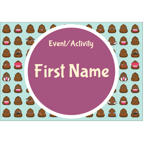 Poop Emoji predesigned template for your next creative project | Avery