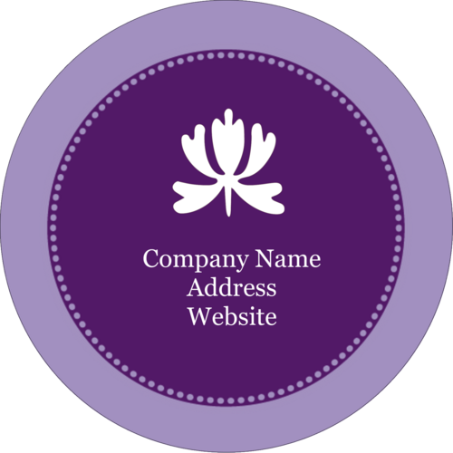 Purple Border predesigned template for your next creative project | Avery