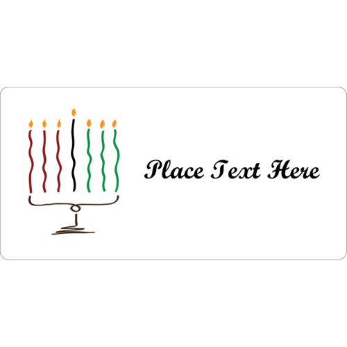 Kwanzaa Kinara predesigned Label and Card template for your next ...