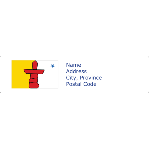 Nunavut Flag Pre-designed Label and Card templates | Avery