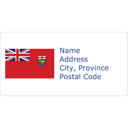 Manitoba Flag Pre-designed Label and Card templates | Avery