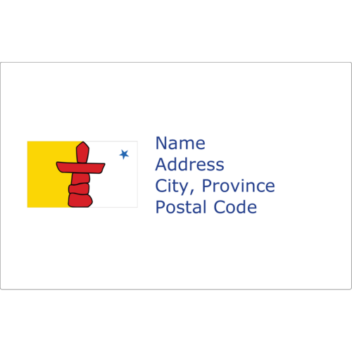 Nunavut Flag Pre-designed Label and Card templates | Avery