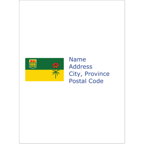 Saskatchewan Flag Pre-designed Label and Card templates | Avery