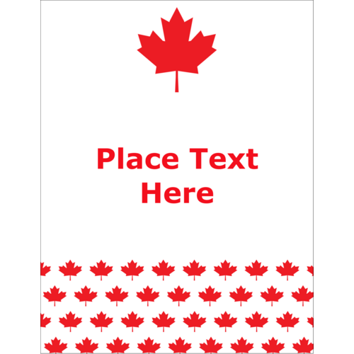 Maple Leaf Motif pre-designed Label and Card template for your next ...