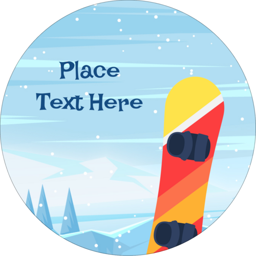 Alpine Snowboarding predesigned Label and Card template for your next ...