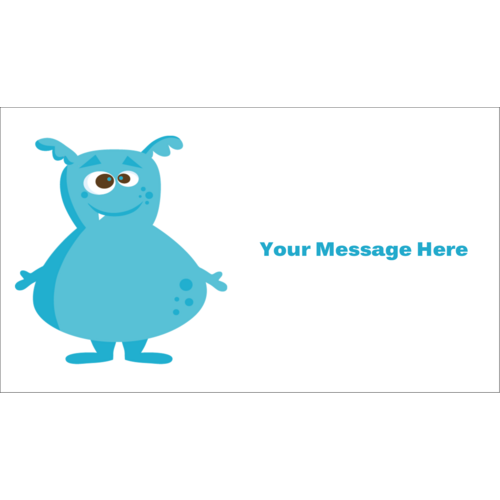 Cute Monsters predesigned Label and Card template for your next project ...