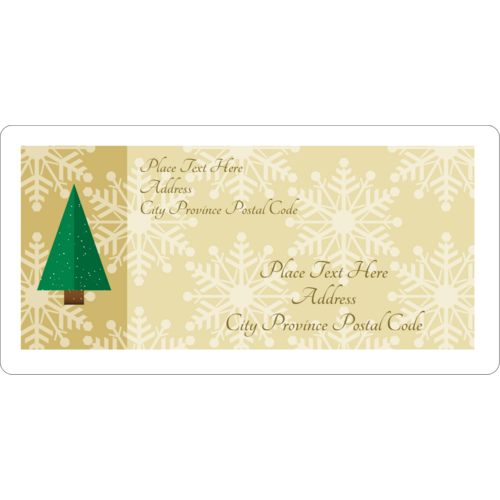 Forest Trees predesigned Label and Card template for your next holiday ...