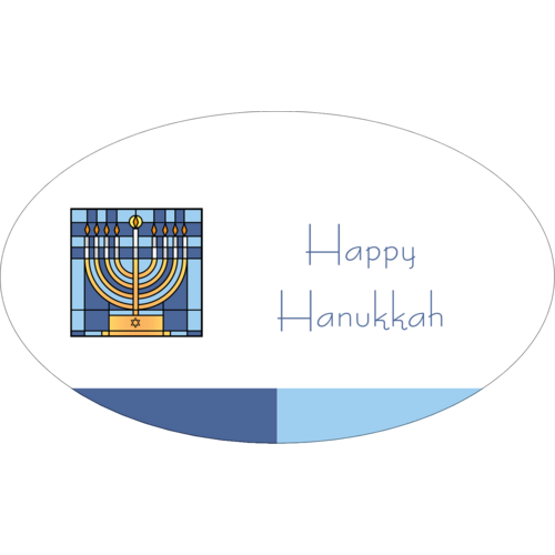 Menorah predesigned Label and Card template for your next holiday ...