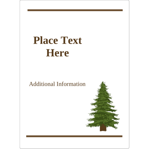 Forest Tree predesigned Label and Card template for your next holiday ...