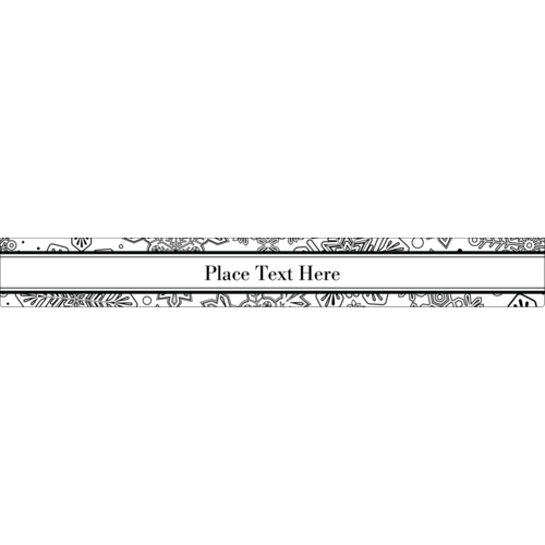 Simple Tree Pattern - Wraparound Label - 9¾" x 1¼" | Avery