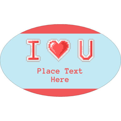 8-Bit Love predesigned Label and Card template for your next project ...