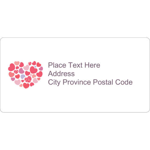 Heart Quilt predesigned Label and Card template for your next project ...