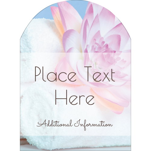 Spa Towels predesigned template for any upcoming projects | Avery
